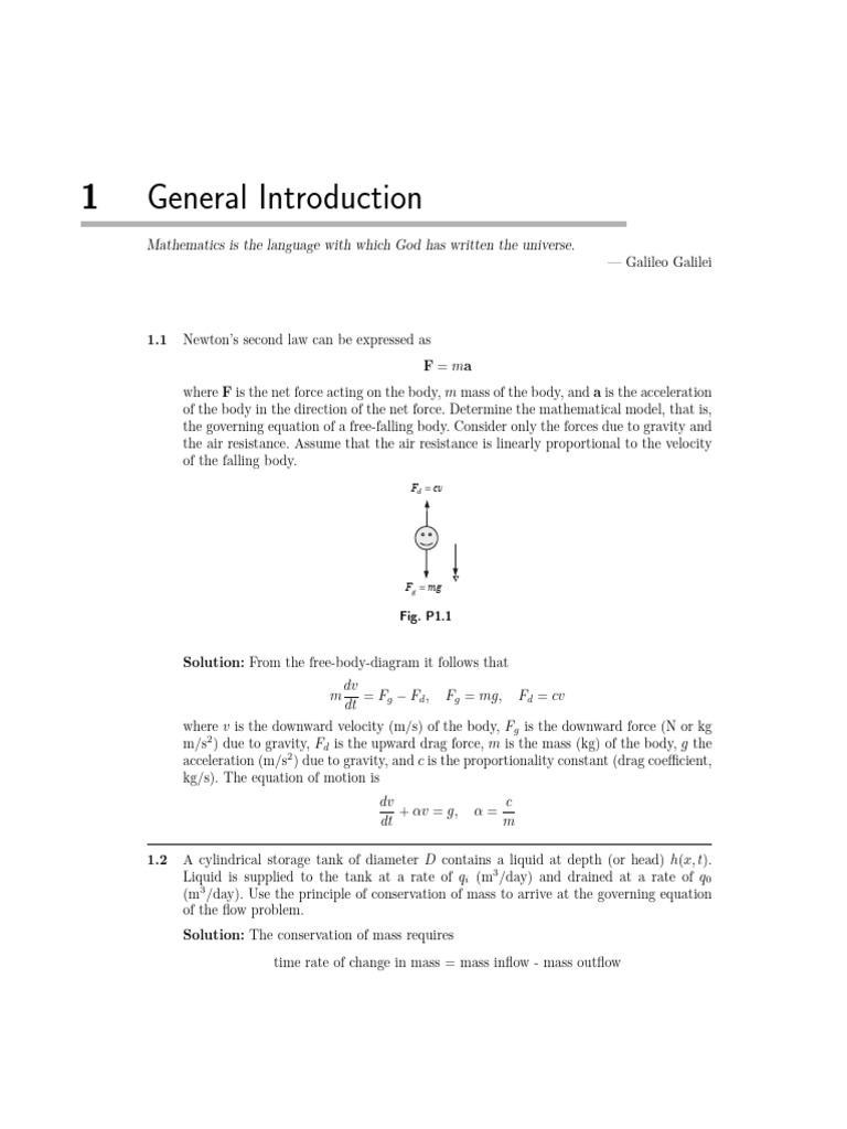 Answers To Problems For An Introduction To The Finite Element Method ...