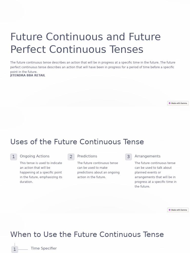Future-Continuous-and-Future-Perfect-Continuous-Tenses-2 | PDF ...