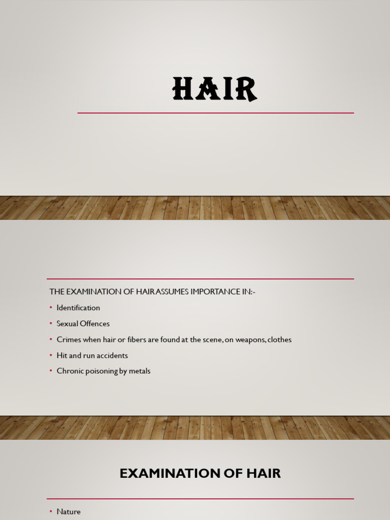 Forensic Hair Analysis Guide | PDF