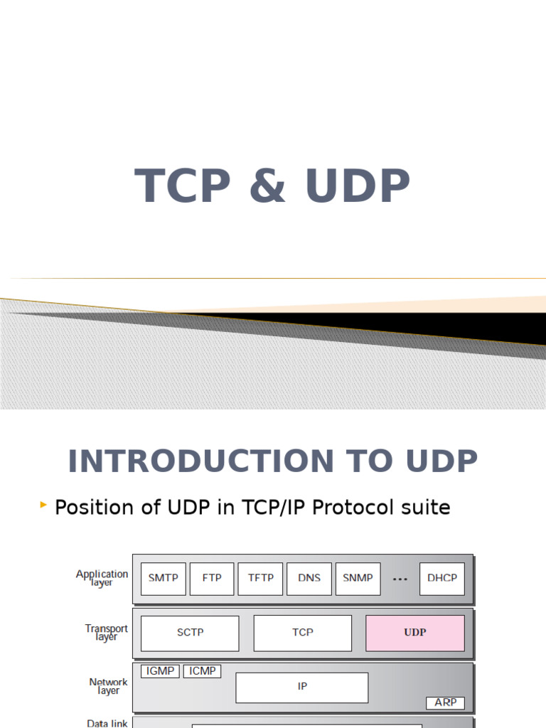4 1 Tcp And Udp Pdf Transmission Control Protocol Port Computer Networking