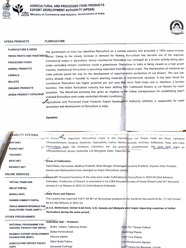 Floriculture Industry | PDF | Agriculture | Horticulture