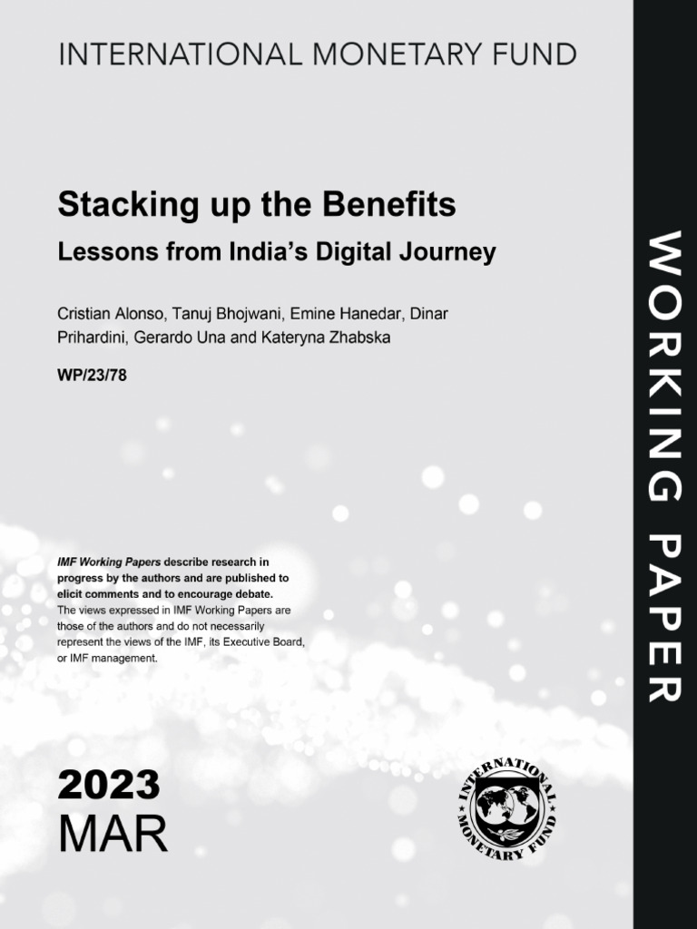 Stacking Up the Benefits- Lessons From India’s Digital Journey | PDF ...