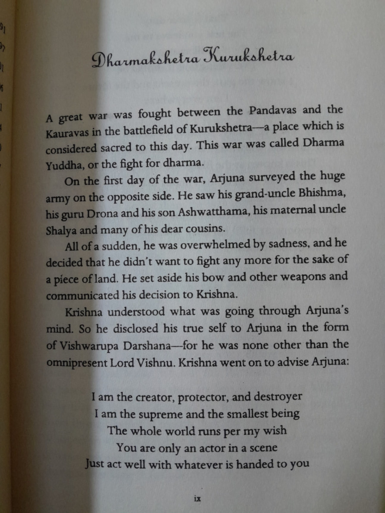 Dharmakshetra kurukshetra by sudha Murthy | PDF | Mahabharata | Kurukshetra