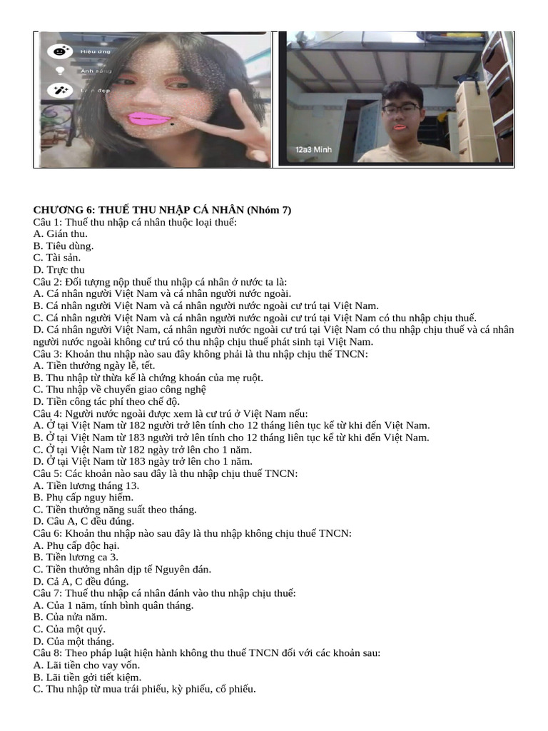 THUẾ TNCN | PDF