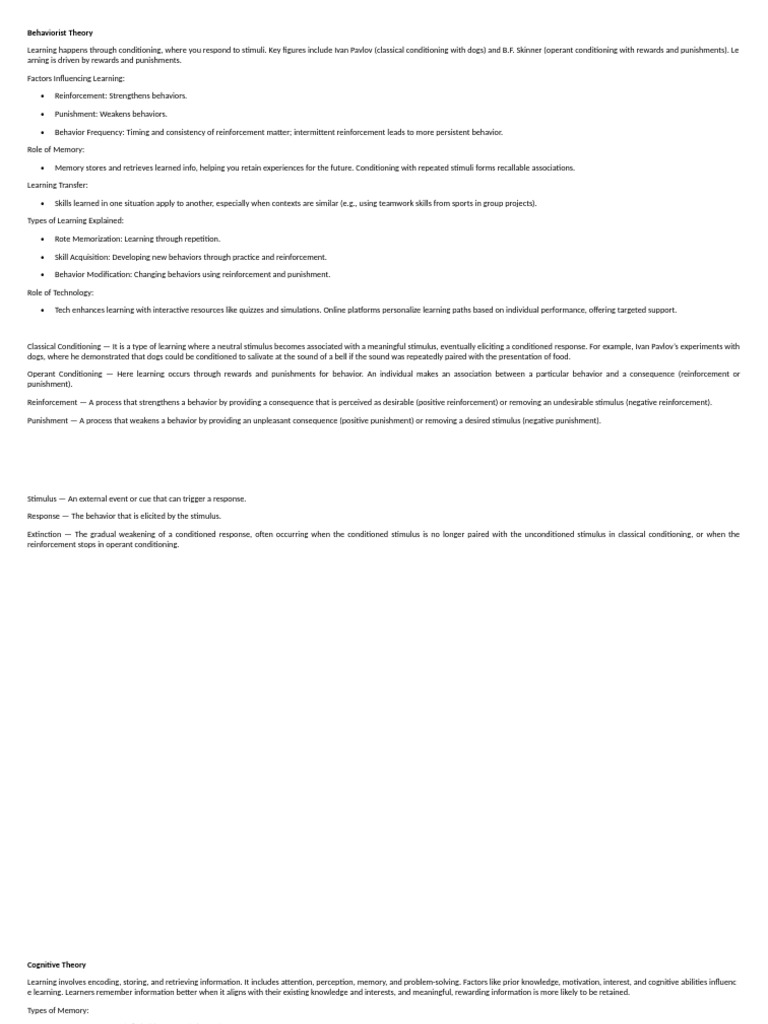 Cognitive Psychology | PDF | Reinforcement | Learning