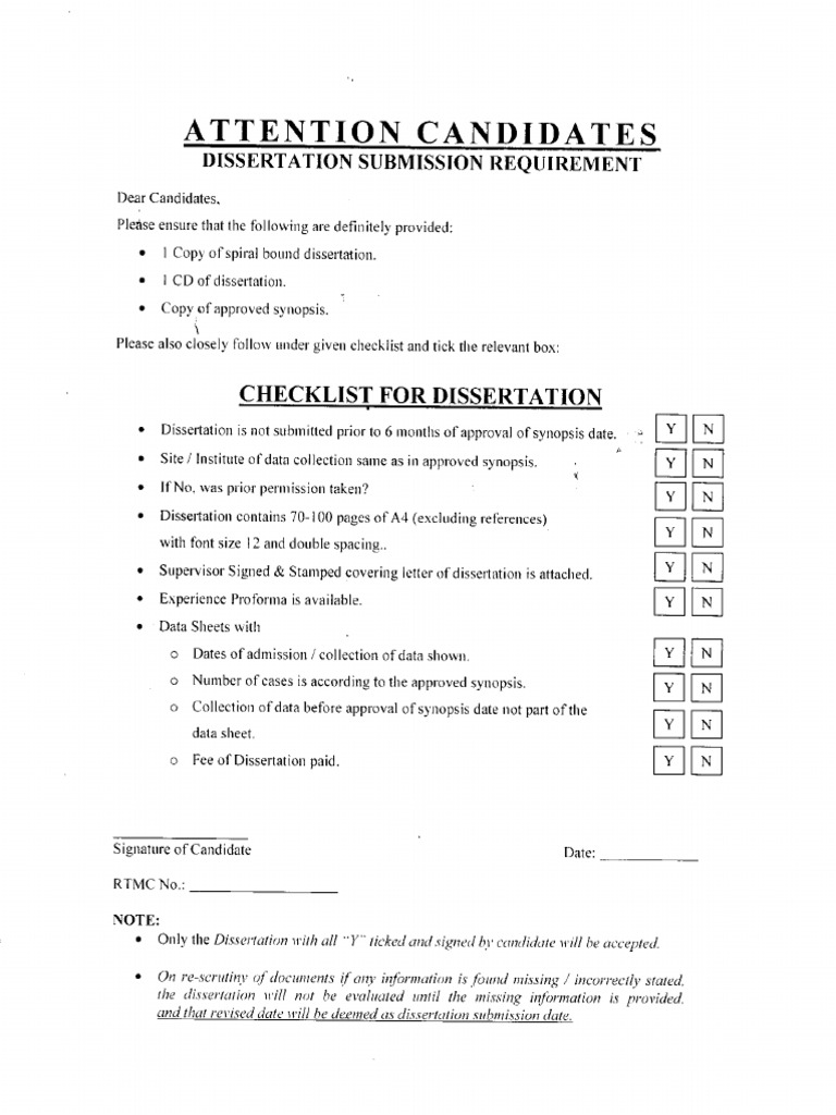 checklist_dissertation | PDF