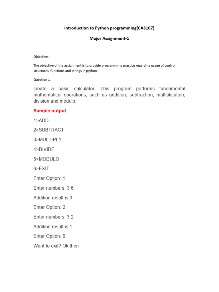 Major Assignment 1 | PDF