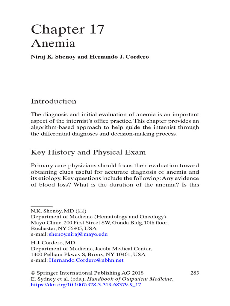 Anemia 1 | PDF | Anemia | Tissue (Biology)
