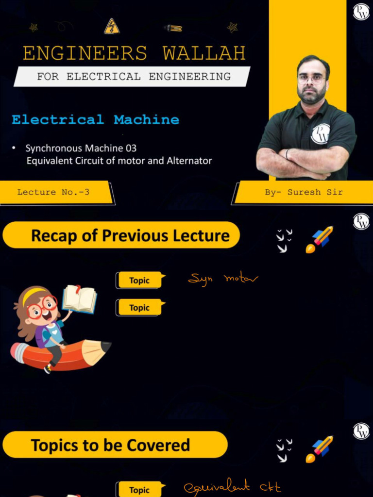 Synchronous Machine 03 - Class Notes | PDF