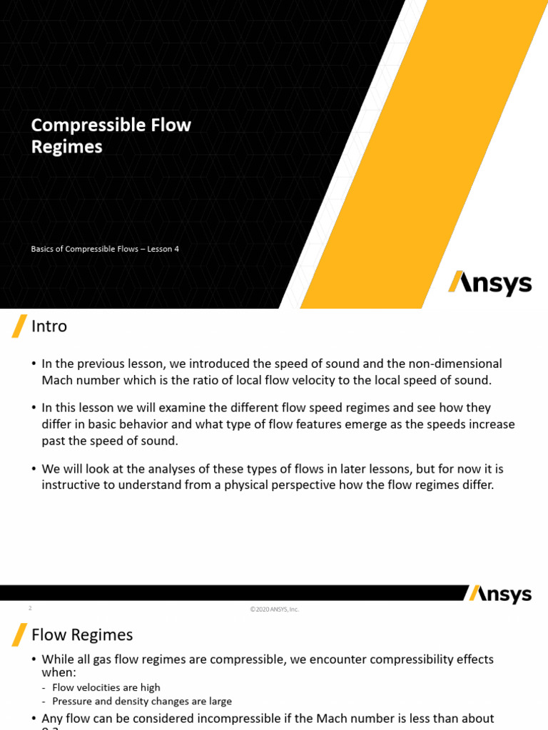 Compressible-Flow-regimes-Lesson-4-Handout | PDF | Mach Number | Compressible Flow
