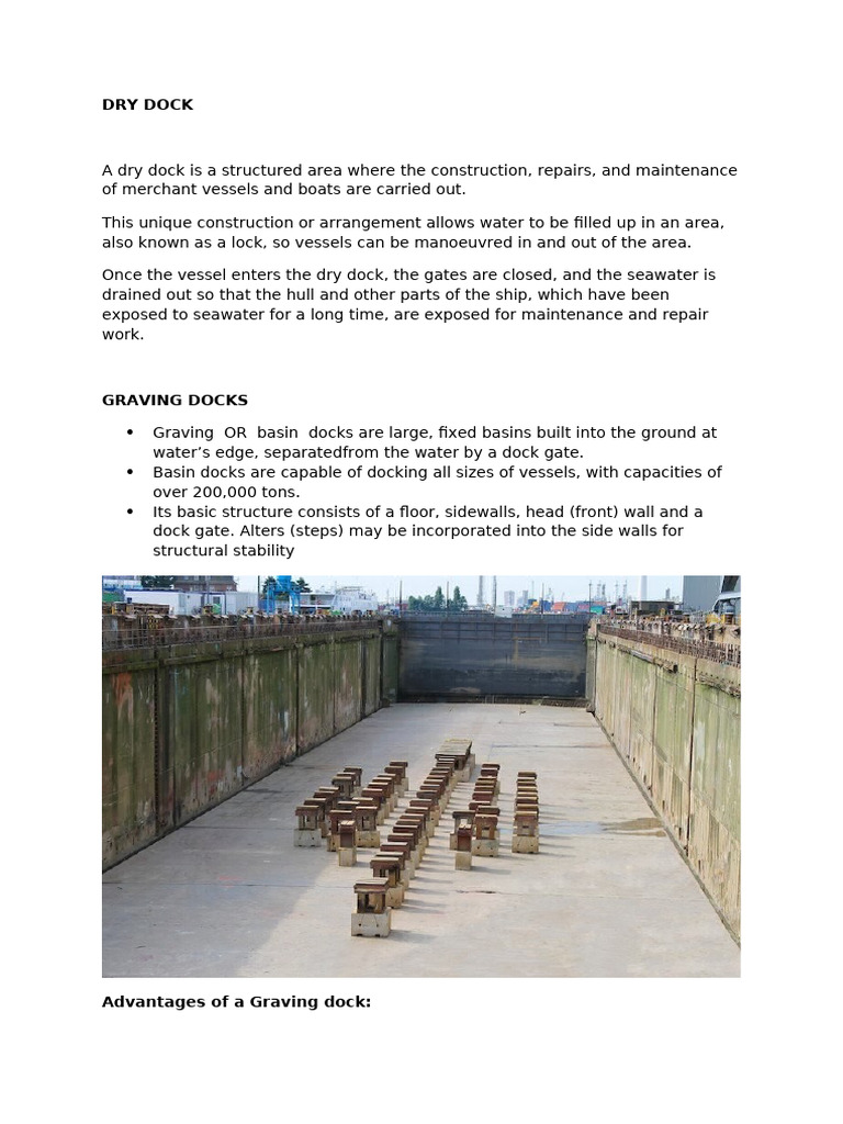 DRY DOCK Including Survey | PDF | Buoyancy | Ships