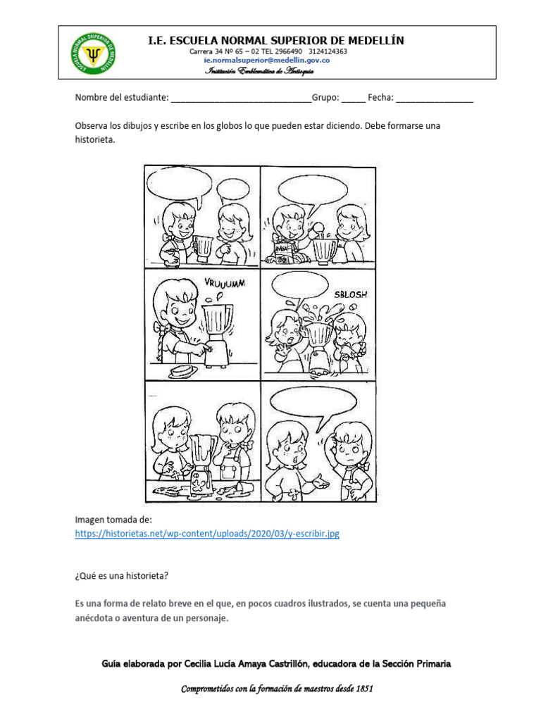 Guía para Crear Historietas en Clase | PDF