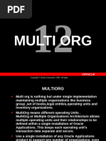 Chart of Organizational Structure in Oracle EBS | PDF