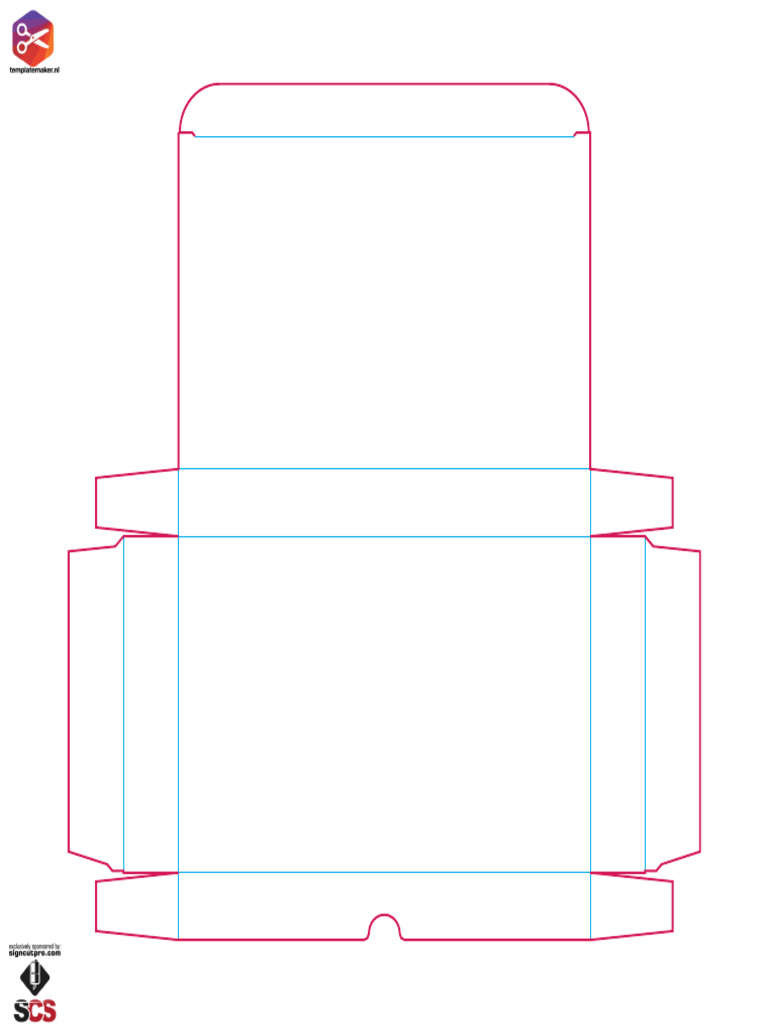 Shallow Box Template 150x100x20 mm | PDF