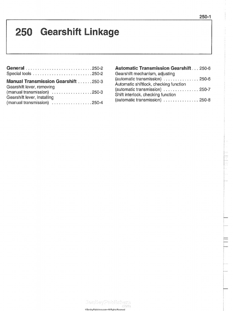 Gearshift Linkage | PDF | Manual Transmission | Automatic Transmission