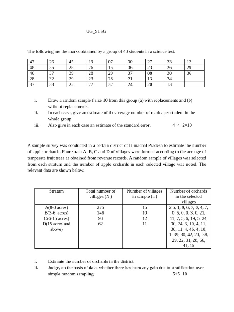 Sample surveys | PDF | Sampling (Statistics) | Stratified Sampling