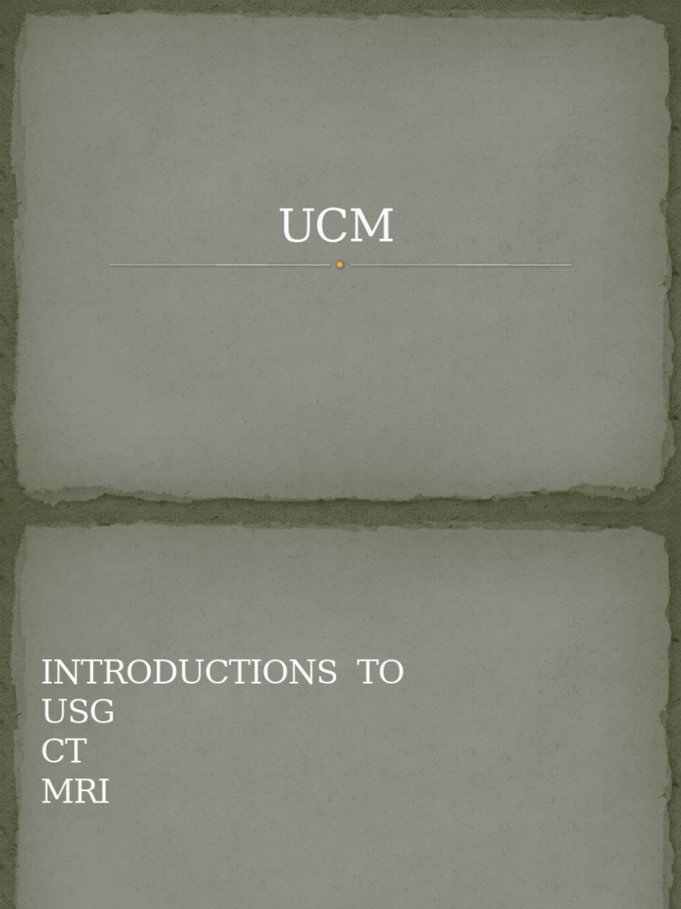 Ucm Public Health | PDF | Ct Scan | Magnetic Resonance Imaging