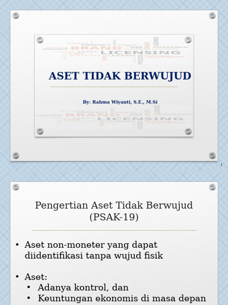Pertemuan 19 - PSAK-19-Aset-Tidak-Berwujud - Share | PDF