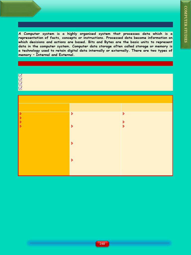 Class 4 Computer Studies Syllabus | PDF | Computer Data Storage | Computer File