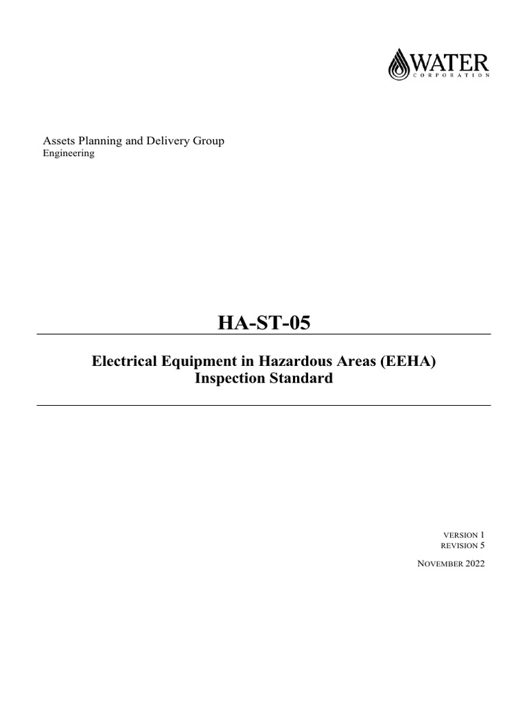 HA ST 05 EEHA Inspection Standard | PDF
