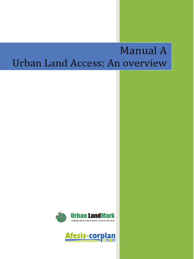 Land_Access_Manual_A | PDF | Economies