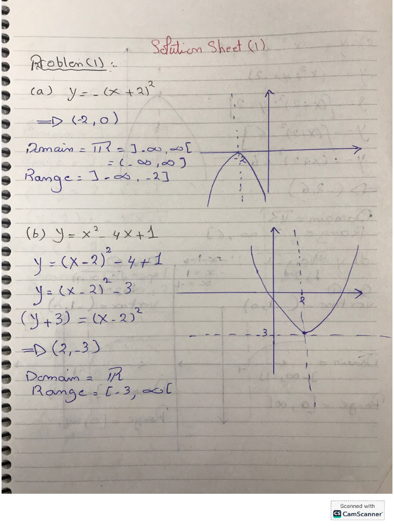 Solution Sheet1 | PDF