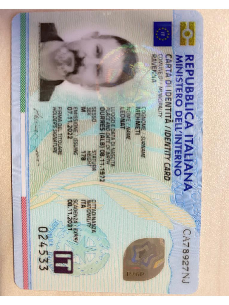 Carta D'identita' PDF | PDF