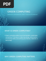 Green Computing Presentation | PDF