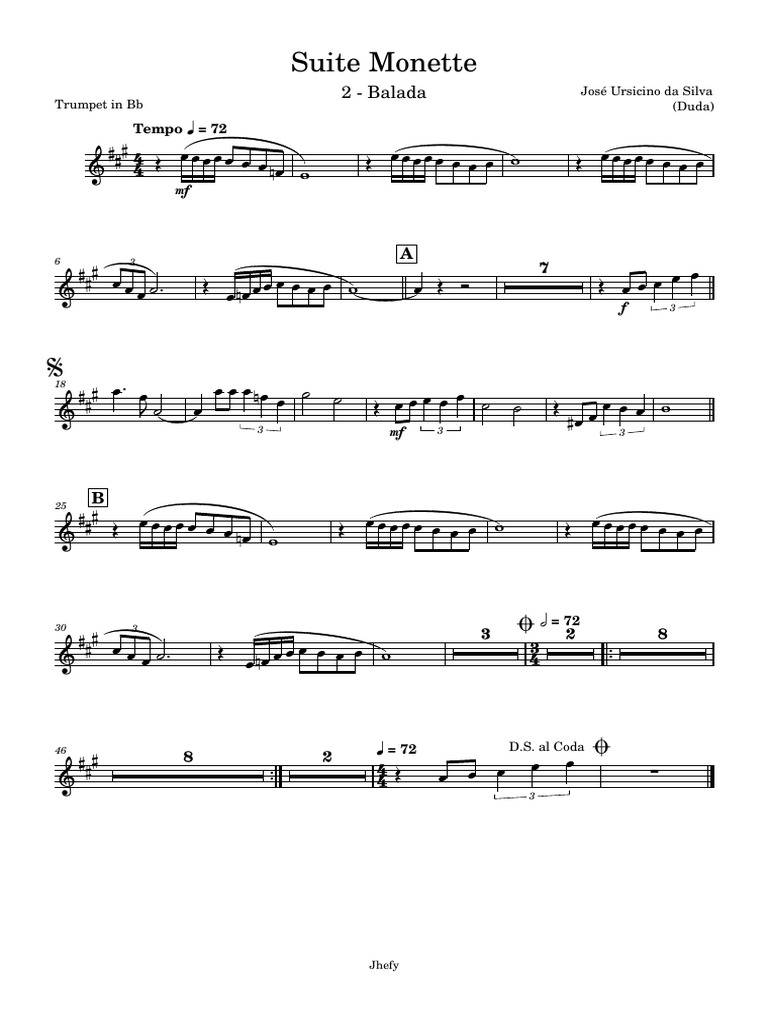 Suite Monette - Balada | PDF