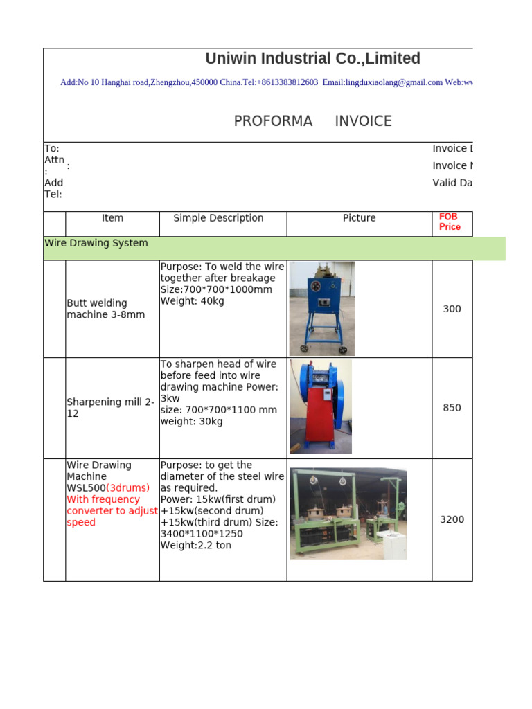 1-6 Inch Nails Production Line | PDF | Wire | Industrial Processes