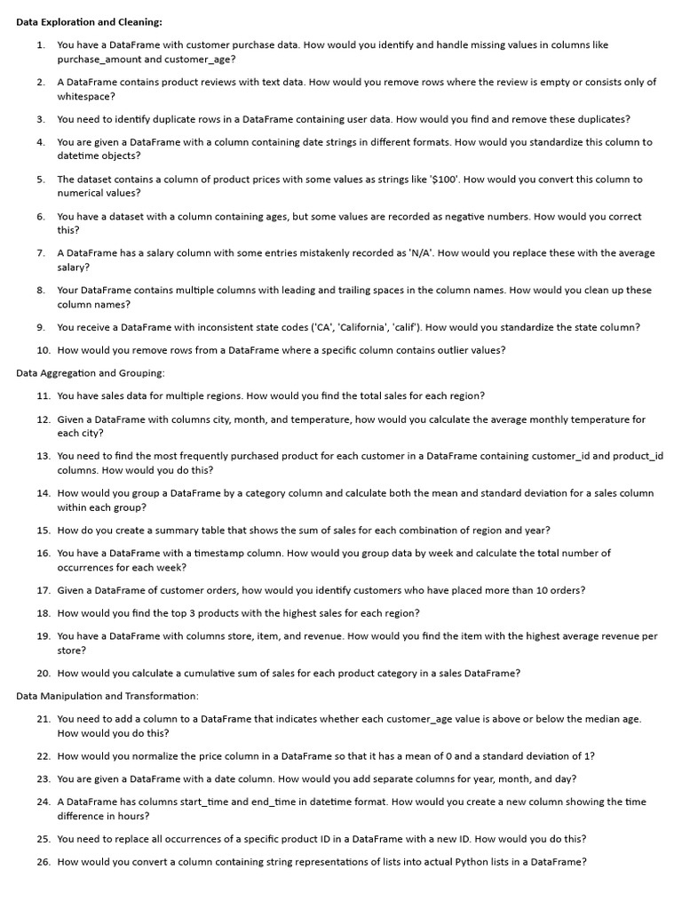 Data_Handling_Ques | PDF | Time Series | Mean