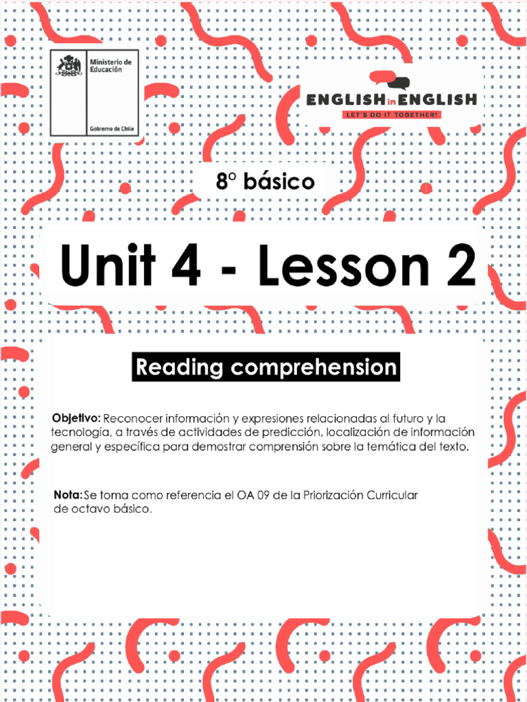 8° Básico - Unit 4 - Lesson 2 | PDF | Artificial Intelligence ...