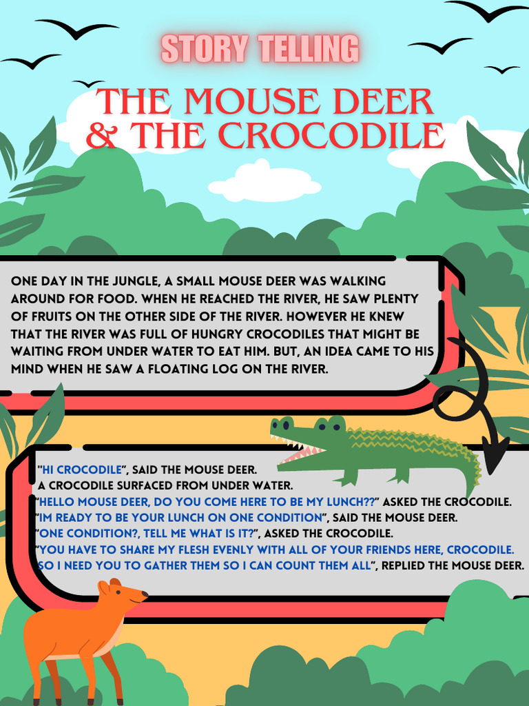The Mouse Deer & The Crocodile | PDF