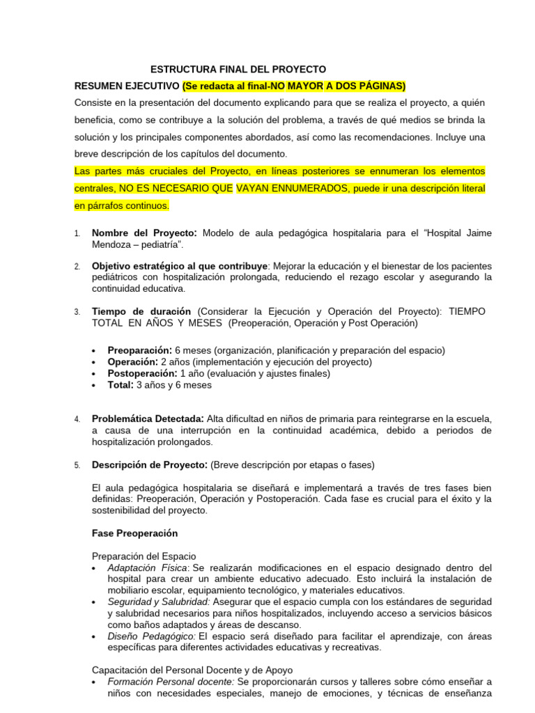 Estructura Final Aula Hospitalaria-1 | PDF | Autoeficacia | Plan de estudios
