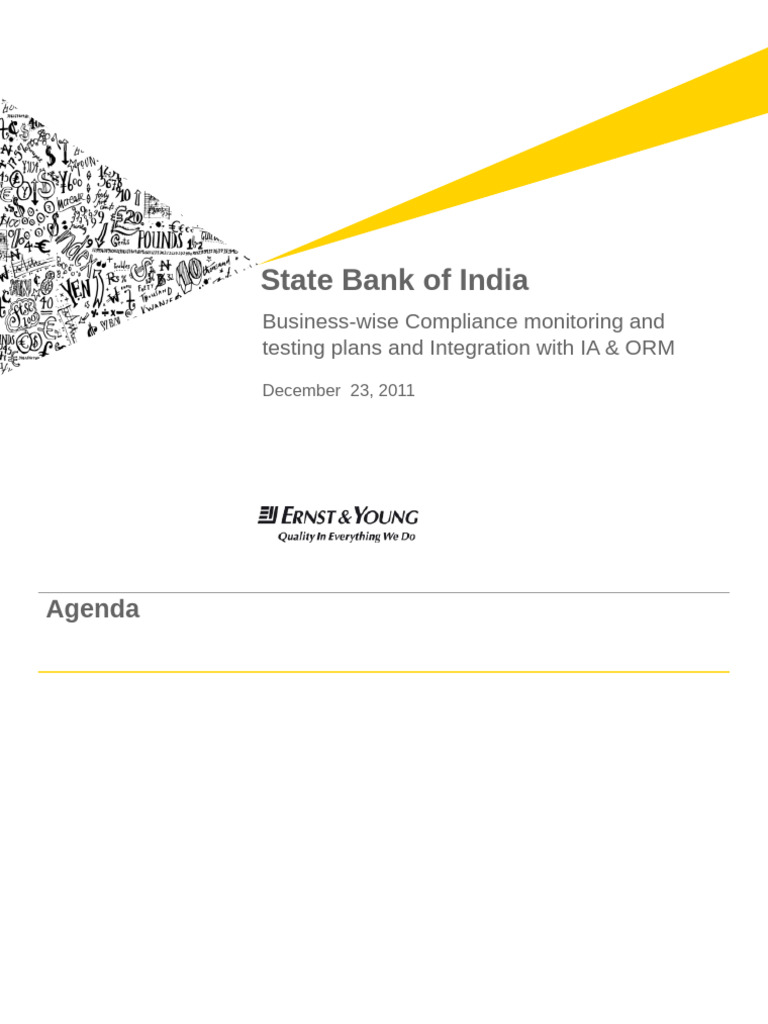 SBI Compliance Monitoring and Testing Plan | PDF | Regulatory ...