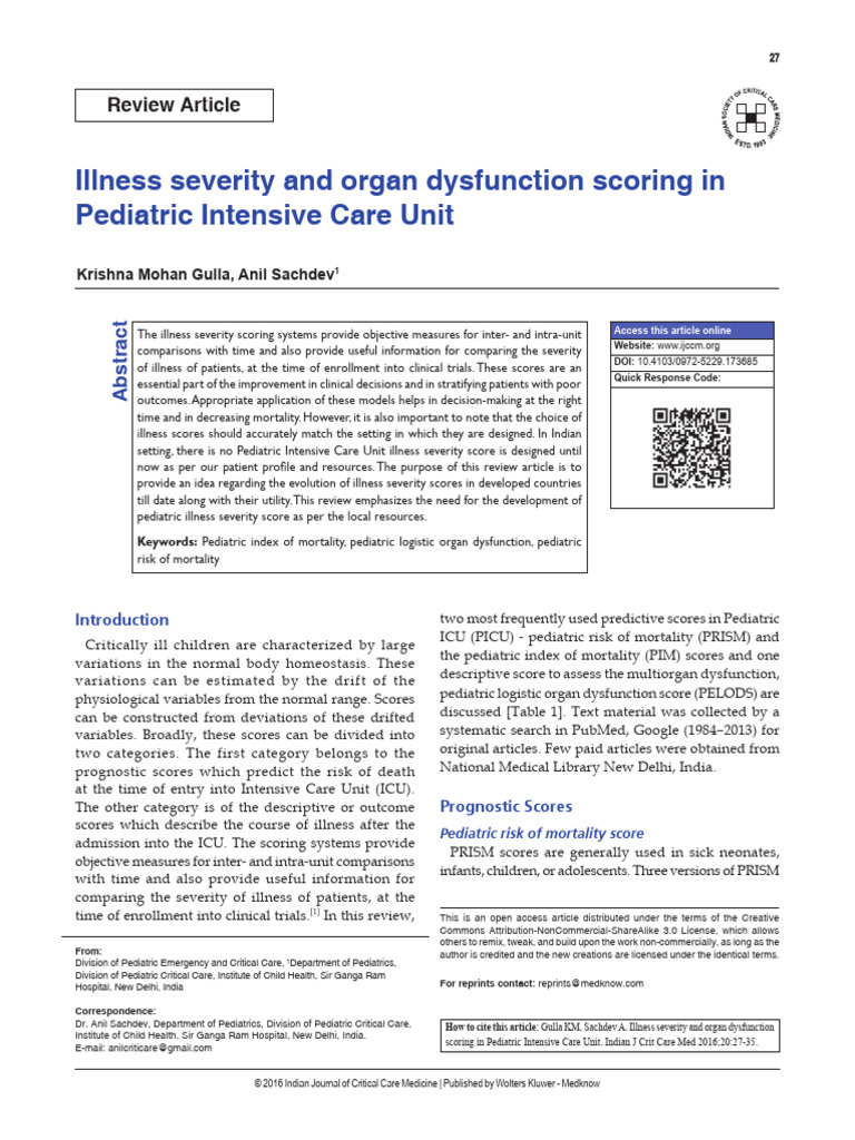 IJCCM-20-27 | PDF | Intensive Care Unit | Intensive Care Medicine