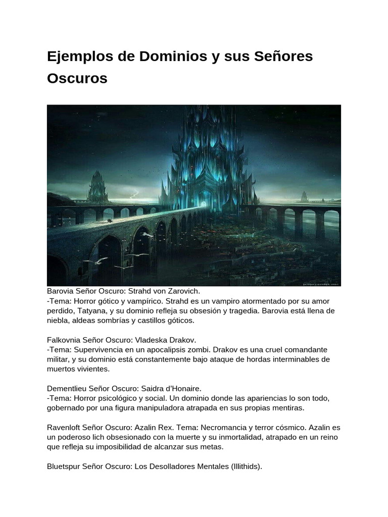 Azalin Rex: El Lich de Ravenloft | PDF