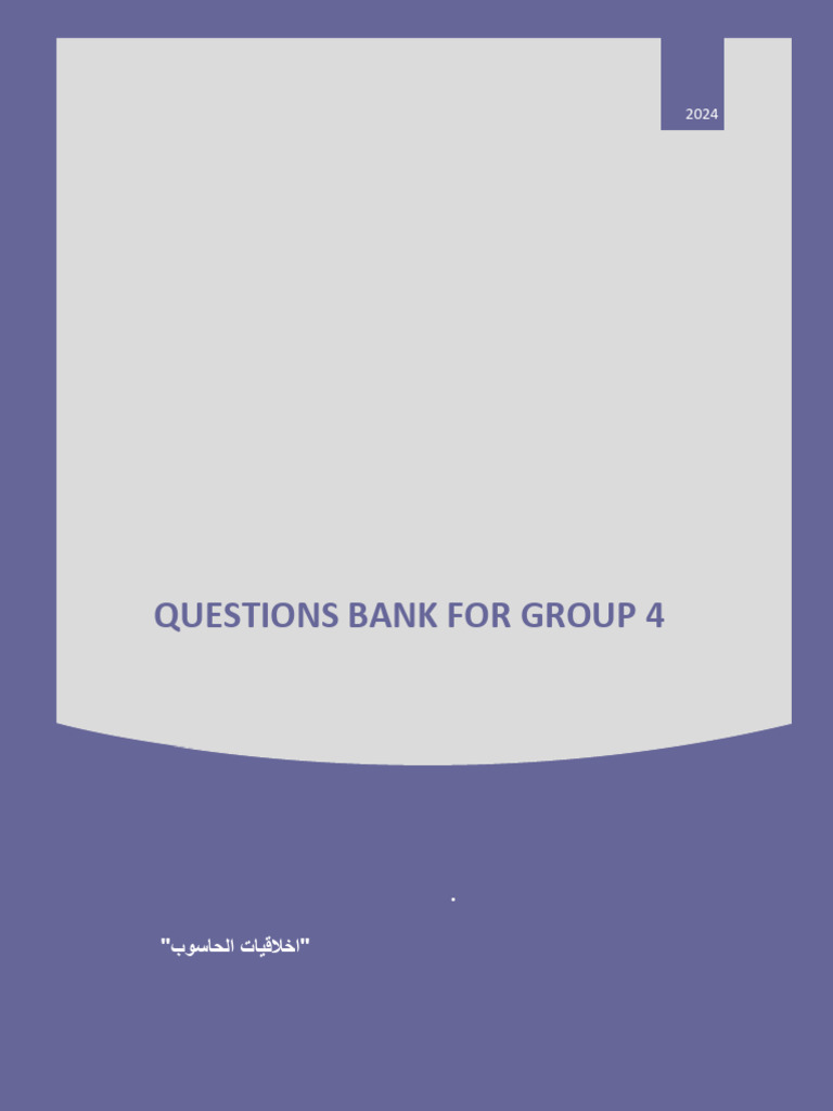 Questions Bank For Group 4 | PDF