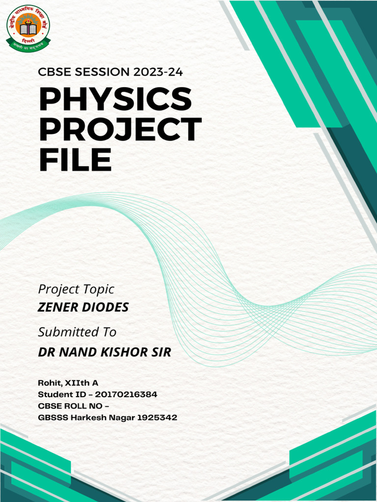 Zener Diodes: Physics and Applications | PDF | P–N Junction | Diode