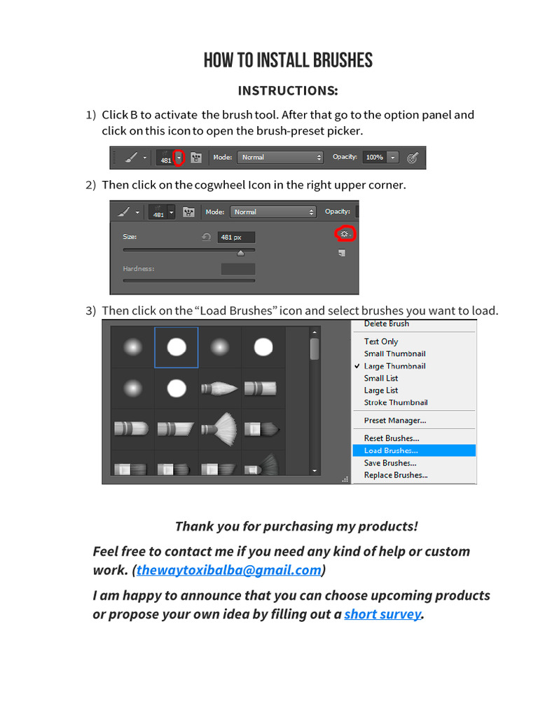 How To Install Brushes | PDF