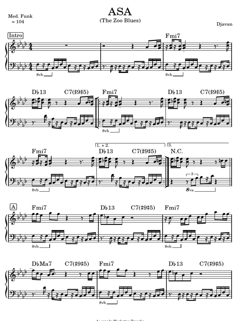 Asa - The Zoo Blues | PDF