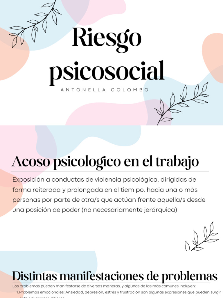 Riesgo Psicosocial - 20241023 - 190537 - 0000 | PDF | Acoso sexual | Burnout ocupacional