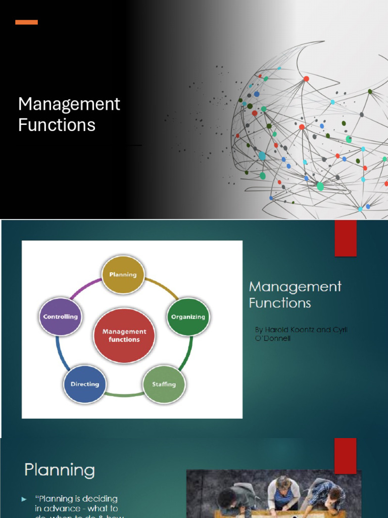1. Management Functions | PDF