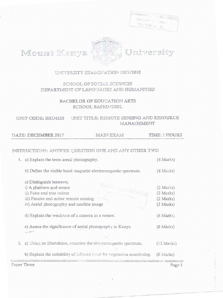 Remote Sensing Papers | PDF