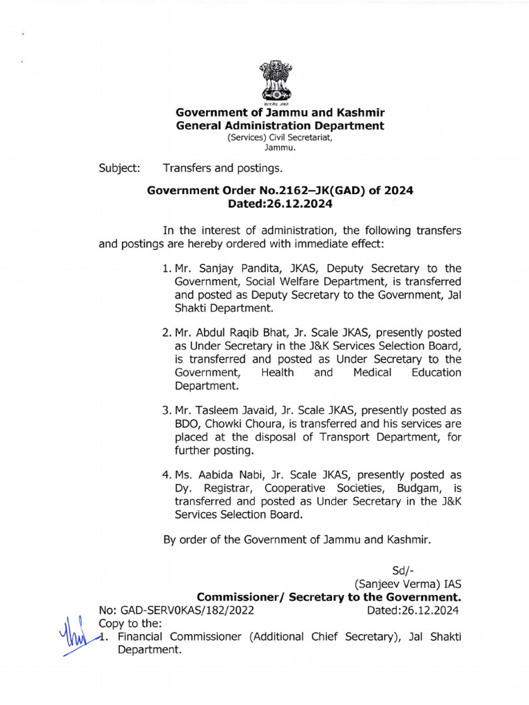 Show Order | PDF | Government | Government Of India