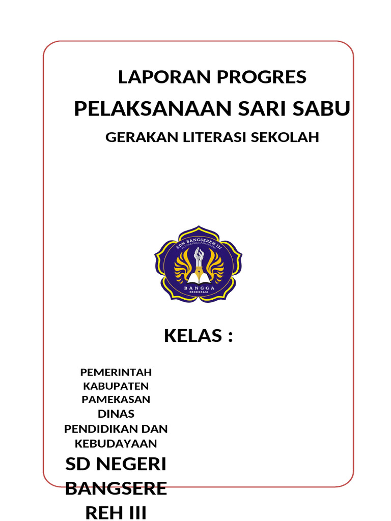 Laporan Progres Literasi | PDF
