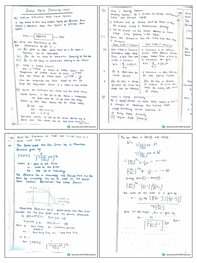DSP 2023 pYQ Solutions by @rahul Verma | PDF