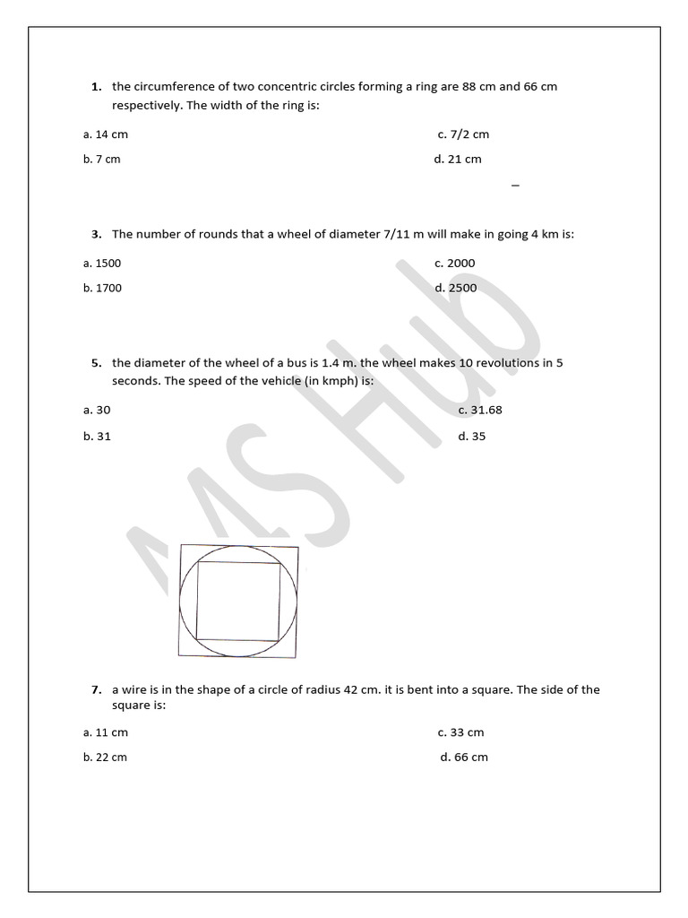 Geometry Problems and Solutions | PDF | Area | Circle