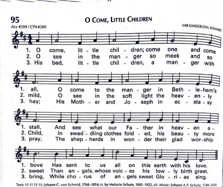 O Come Little Children BB 95 | PDF
