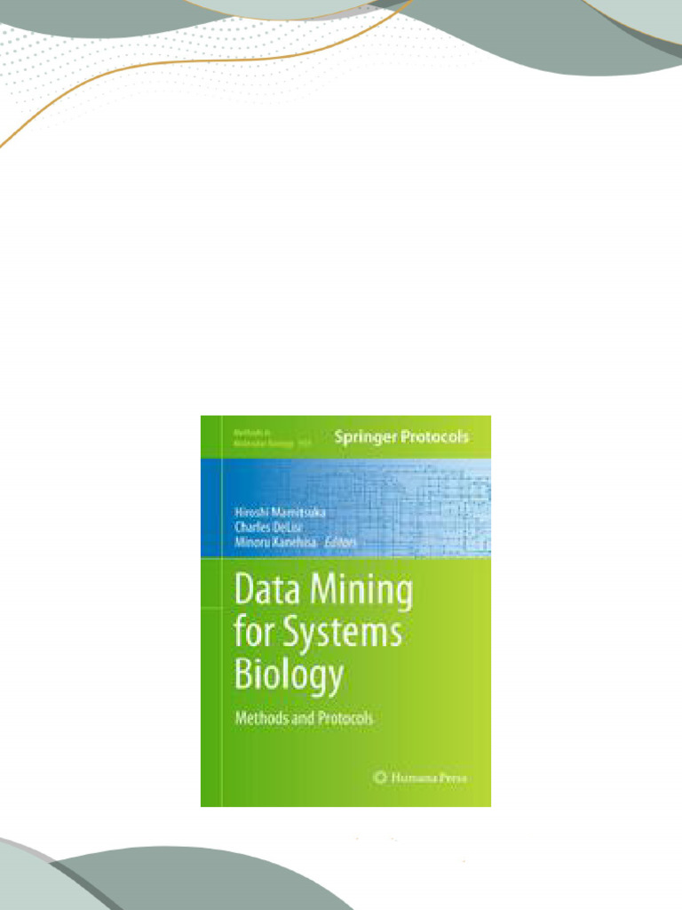 PDF Data Mining for Systems Biology Methods and Protocols 1st Edition Koji Tsuda download | PDF ...
